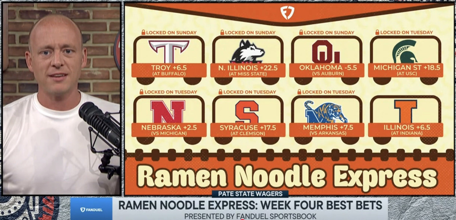 Week 4 2025: CFB picks from Josh Pate’s Ramen Noodle Express! – Cole's ...