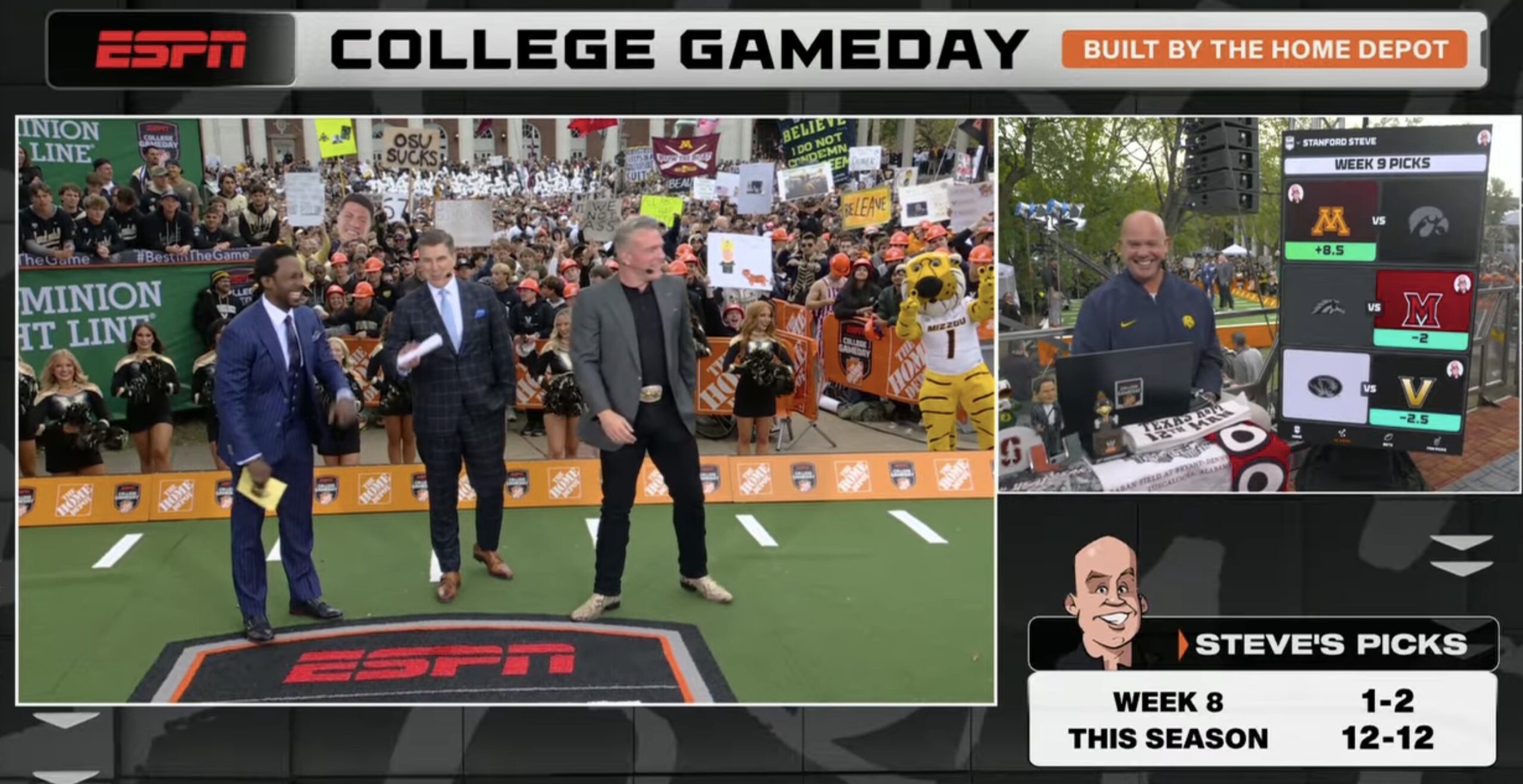 Week 9 2025: Saturday morning College Gameday picks! Super Dogs ...